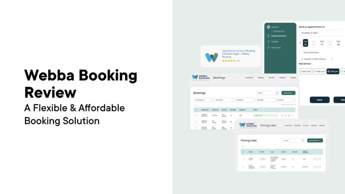 Webba Booking Review: A Flexible & Affordable Booking Solution
